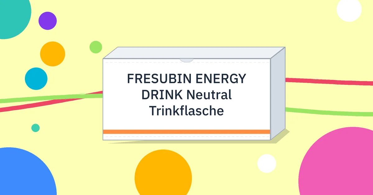 Symbolbild: Packung mit der Aufschrift FRESUBIN ENERGY DRINK Neutral Trinkflasche (PZN 02004479) – Verfügbarkeit und Bezug in Apotheken in Frankfurt am Main
