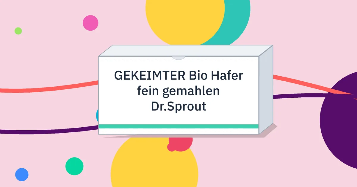 Symbolbild: Packung mit der Aufschrift GEKEIMTER Bio Hafer fein gemahlen Dr.Sprout (PZN 15633260) – Verfügbarkeit und Bezug in Apotheken in Frankfurt am Main