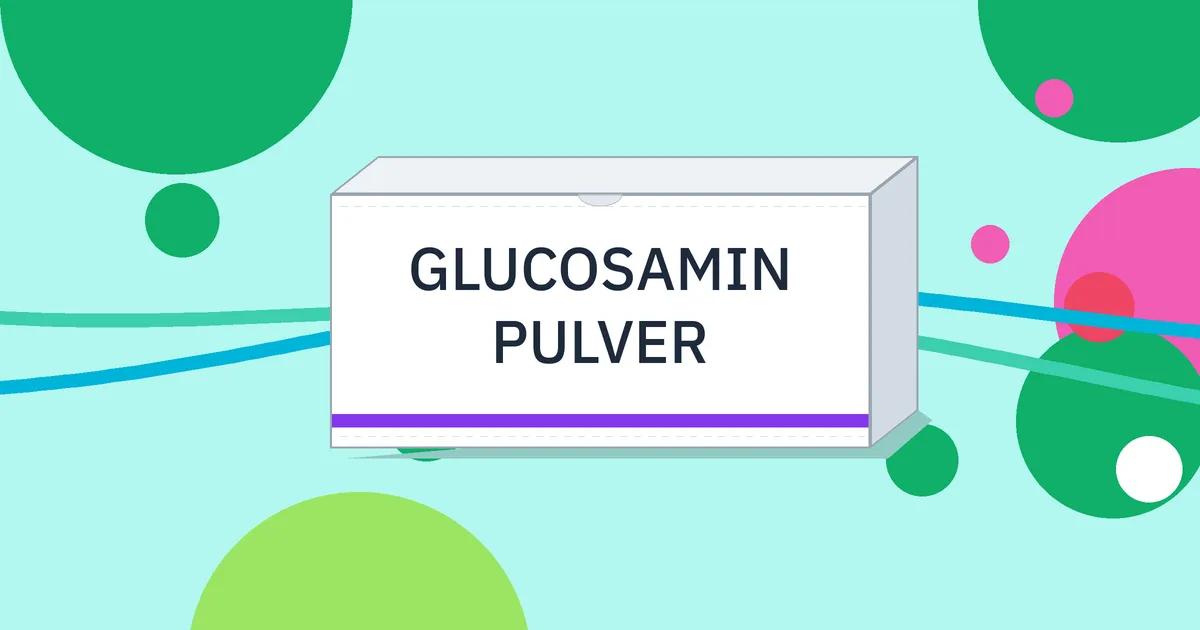Symbolbild: Packung mit der Aufschrift GLUCOSAMIN PULVER (PZN 10230965) – Verfügbarkeit und Bezug in Apotheken in Frankfurt am Main