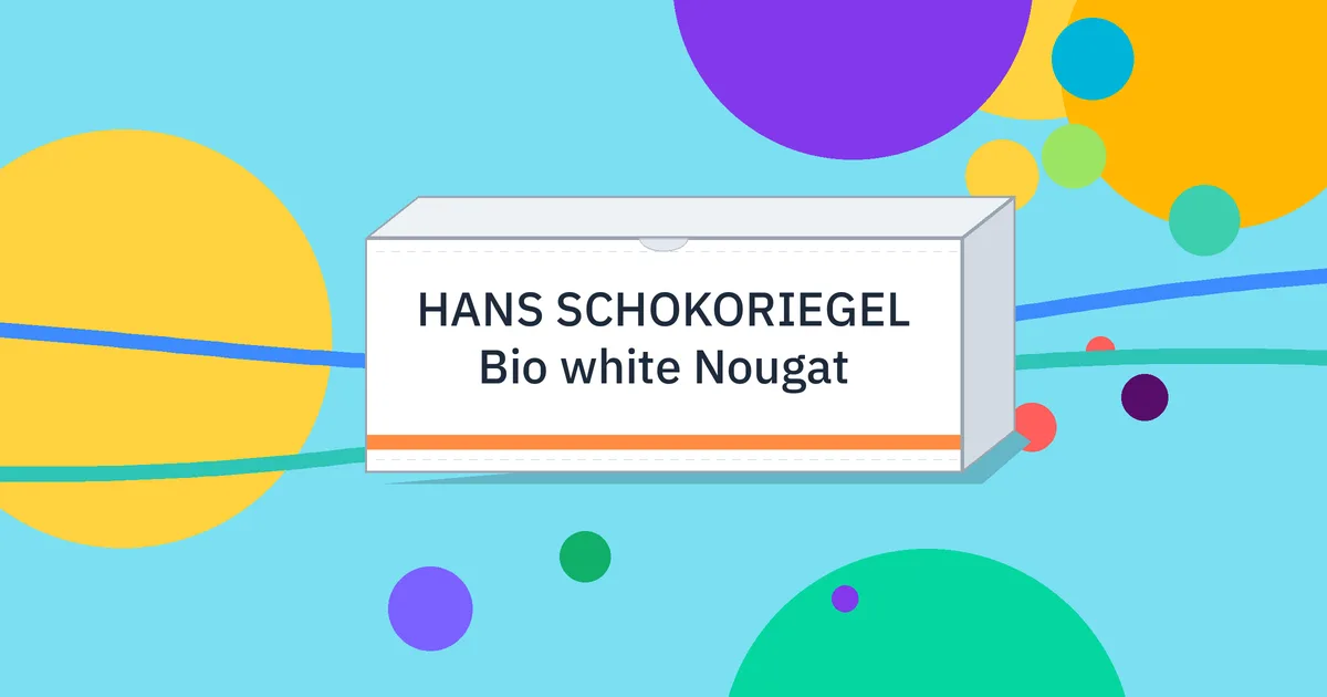 Symbolbild: Packung mit der Aufschrift HANS SCHOKORIEGEL Bio white Nougat (PZN 18366807) – Verfügbarkeit und Bezug in Apotheken in Frankfurt am Main