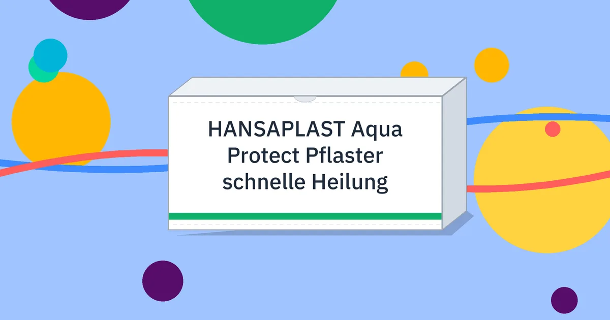 Symbolbild: Packung mit der Aufschrift HANSAPLAST Aqua Protect Pflaster schnelle Heilung (PZN 18489042) – Verfügbarkeit und Bezug in Apotheken in Frankfurt am Main