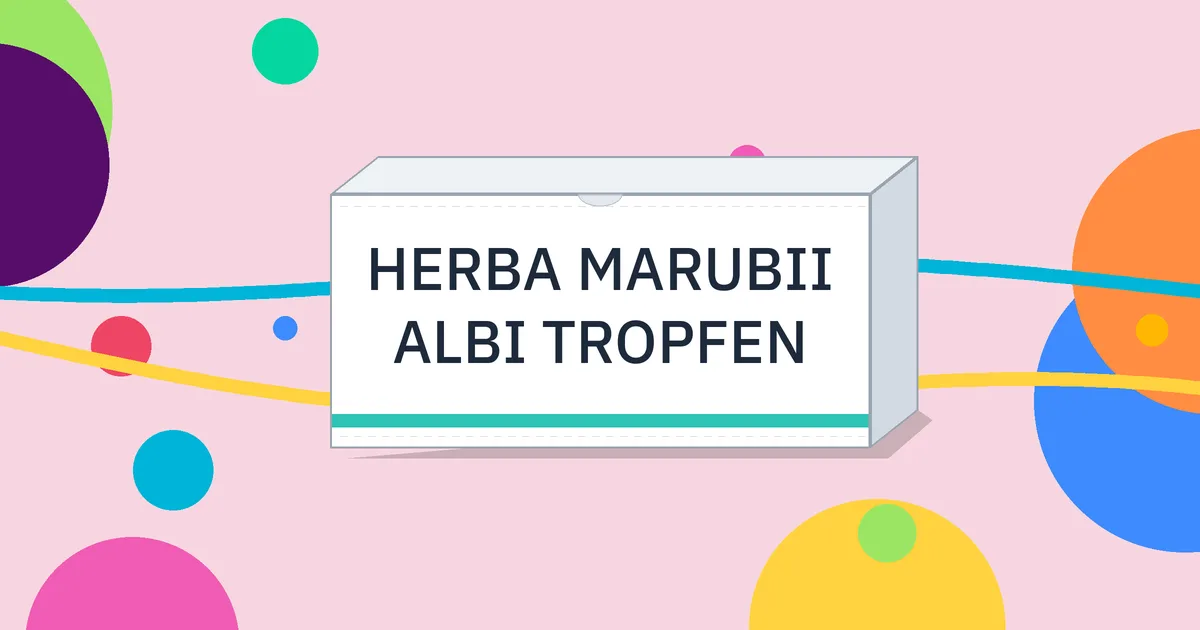 Symbolbild: Packung mit der Aufschrift HERBA MARUBII ALBI TROPFEN (PZN 14128407) – Verfügbarkeit und Bezug in Apotheken in Frankfurt am Main