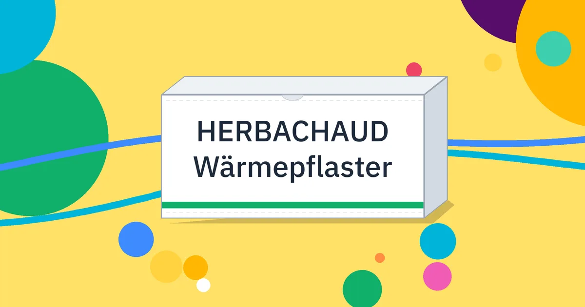 Symbolbild: Packung mit der Aufschrift HERBACHAUD Wärmepflaster (PZN 02067617) – Verfügbarkeit und Bezug in Apotheken in Frankfurt am Main