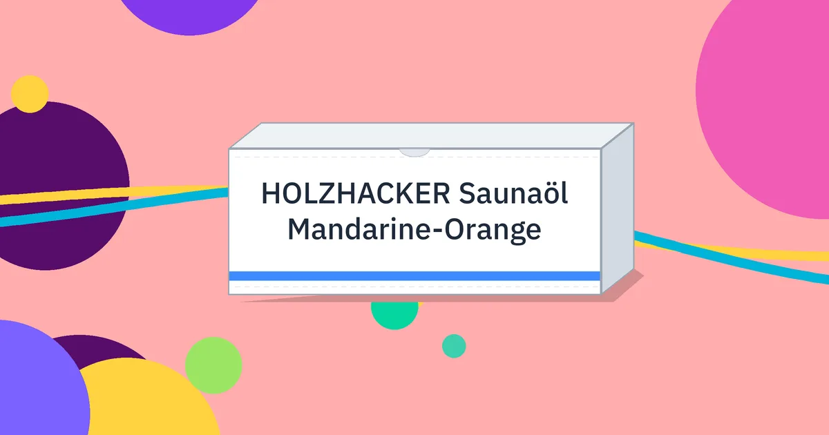 Symbolbild: Packung mit der Aufschrift HOLZHACKER Saunaöl Mandarine-Orange (PZN 20893075) – Verfügbarkeit und Bezug in Apotheken in Frankfurt am Main
