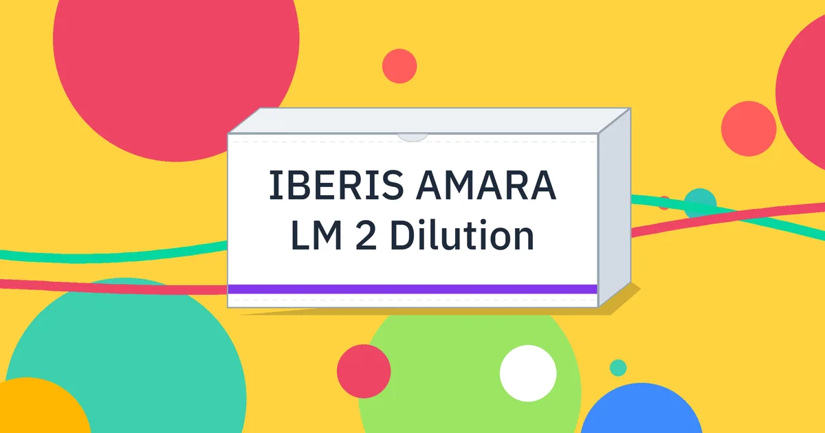 Symbolbild: Packung mit der Aufschrift IBERIS AMARA LM 2 Dilution (PZN 12891263) – Verfügbarkeit und Bezug in Apotheken in Frankfurt am Main