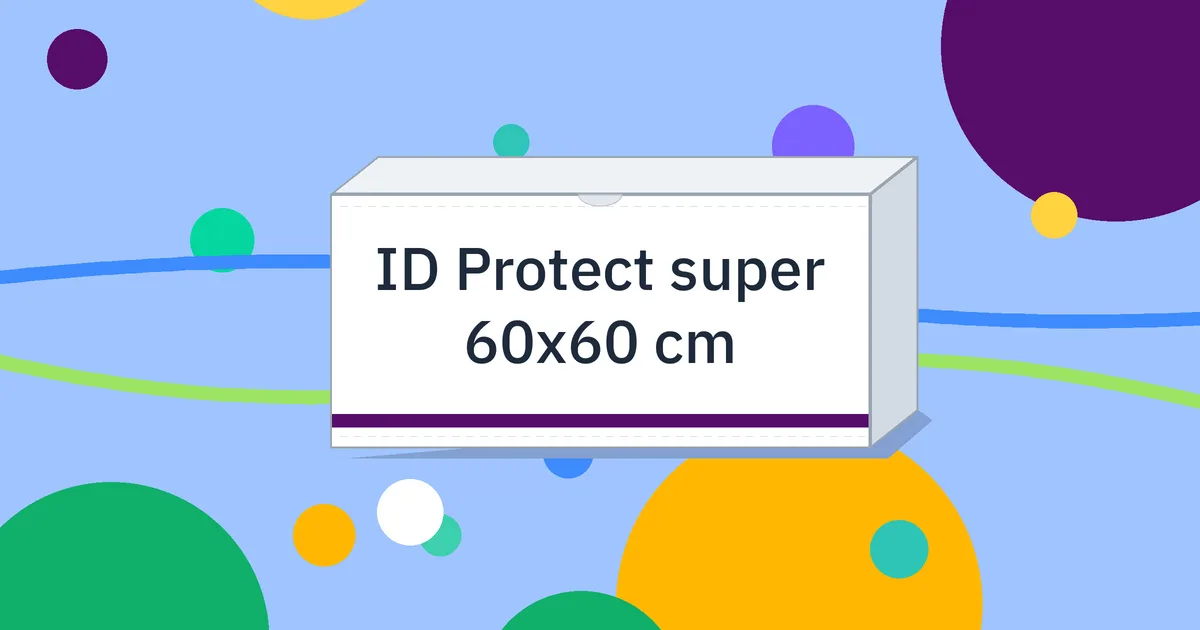 Symbolbild: Packung mit der Aufschrift ID Protect super 60x60 cm (PZN 14281267) – Verfügbarkeit und Bezug in Apotheken in Frankfurt am Main