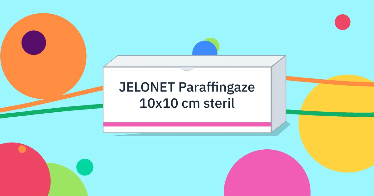 Symbolbild: Packung mit der Aufschrift JELONET Paraffingaze 10x10 cm steril (PZN 13859221) – Verfügbarkeit und Bezug in Apotheken in Frankfurt am Main