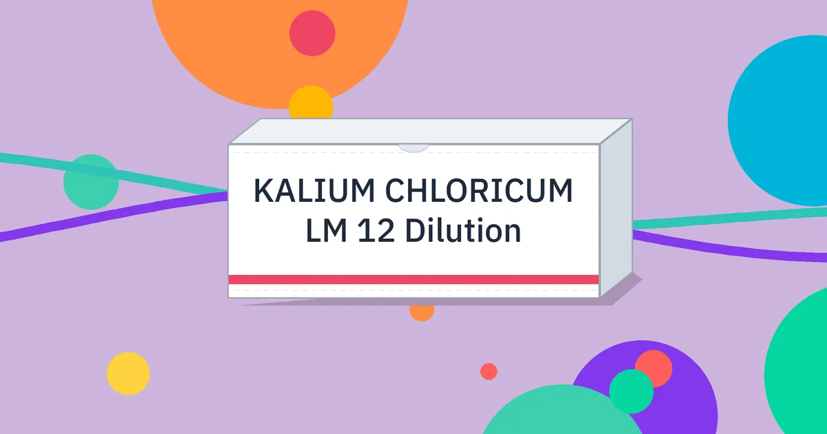 Symbolbild: Packung mit der Aufschrift KALIUM CHLORICUM LM 12 Dilution (PZN 12918714) – Verfügbarkeit und Bezug in Apotheken in Frankfurt am Main