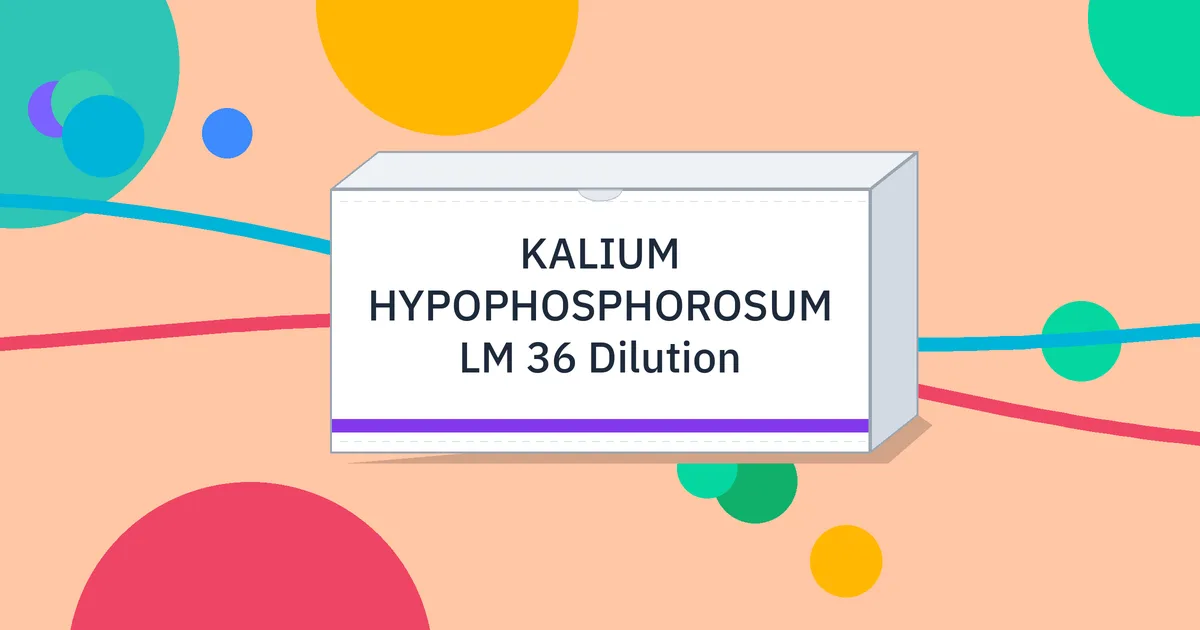 Symbolbild: Packung mit der Aufschrift KALIUM HYPOPHOSPHOROSUM LM 36 Dilution (PZN 12922207) – Verfügbarkeit und Bezug in Apotheken in Frankfurt am Main