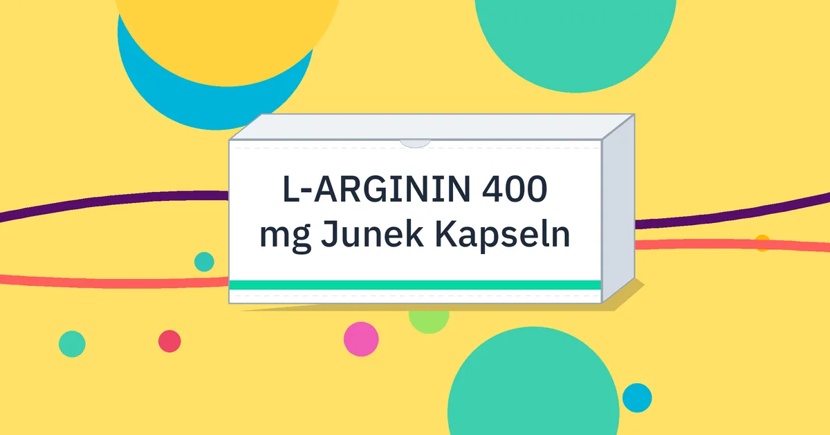 Symbolbild: Packung mit der Aufschrift L-ARGININ 400 mg Junek Kapseln (PZN 00132196) – Verfügbarkeit und Bezug in Apotheken in Frankfurt am Main