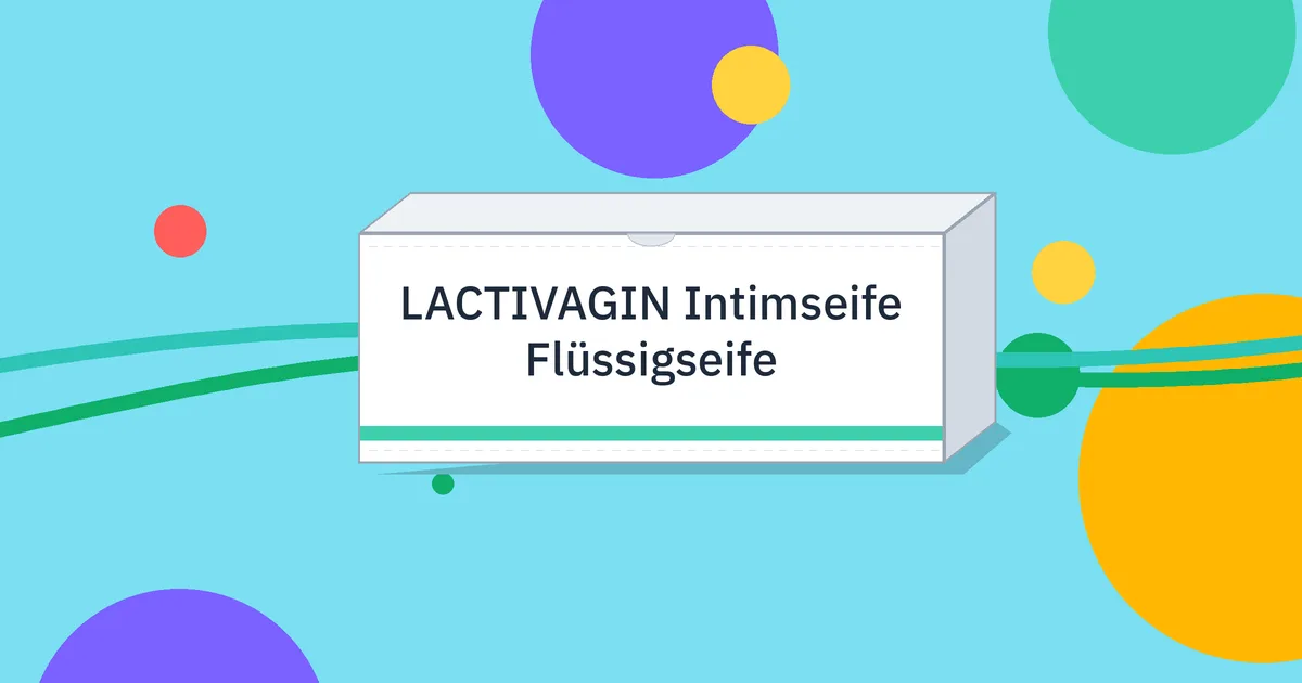 Symbolbild: Packung mit der Aufschrift LACTIVAGIN Intimseife Flüssigseife (PZN 01867422) – Verfügbarkeit und Bezug in Apotheken in Frankfurt am Main