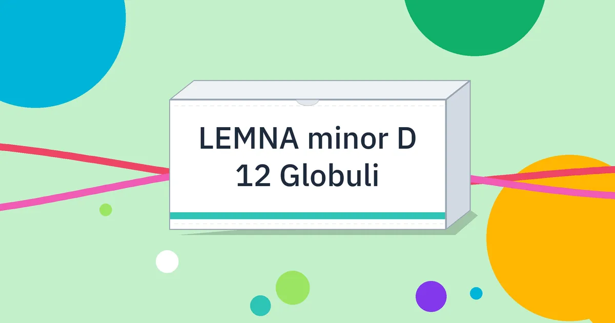 Symbolbild: Packung mit der Aufschrift LEMNA minor D 12 Globuli (PZN 16691911) – Verfügbarkeit und Bezug in Apotheken in Frankfurt am Main