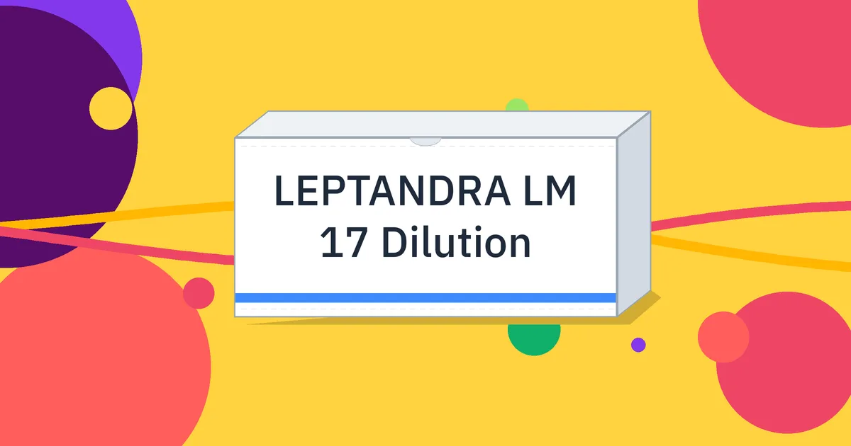 Symbolbild: Packung mit der Aufschrift LEPTANDRA LM 17 Dilution (PZN 13526873) – Verfügbarkeit und Bezug in Apotheken in Frankfurt am Main