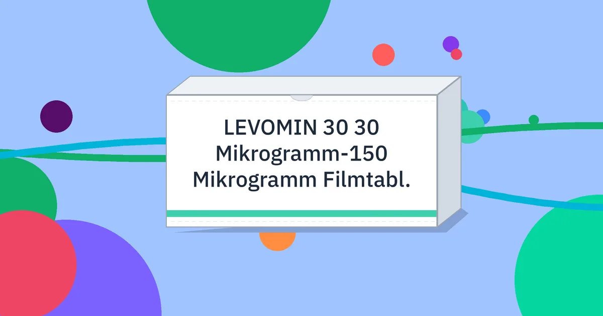 Symbolbild: Packung mit der Aufschrift LEVOMIN 30 30 Mikrogramm-150 Mikrogramm Filmtabl. (PZN 07125087) – Verfügbarkeit und Bezug in Apotheken in Frankfurt am Main