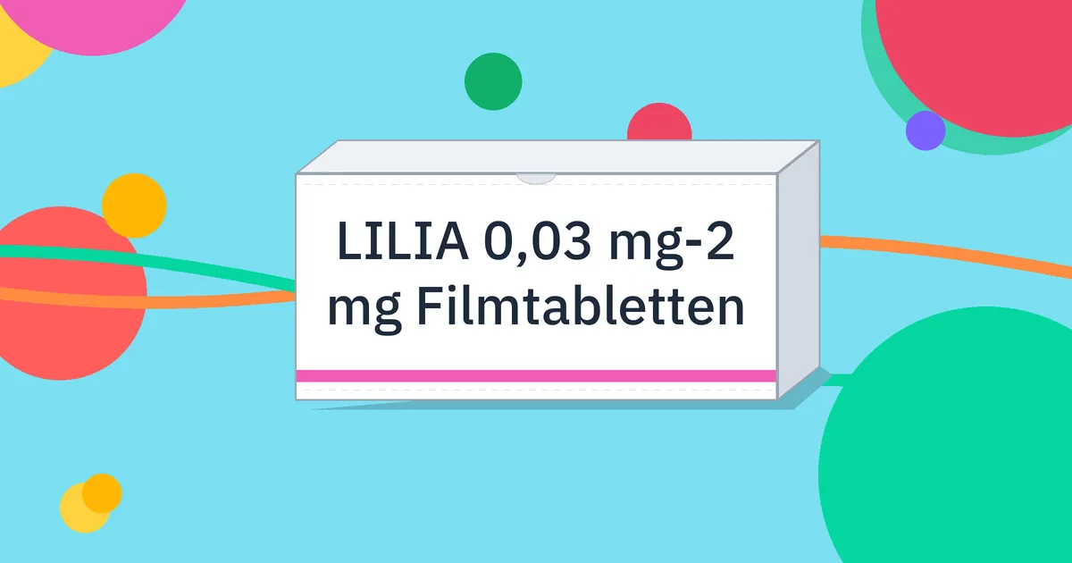 Symbolbild: Packung mit der Aufschrift LILIA 0,03 mg-2 mg Filmtabletten (PZN 06119392) – Verfügbarkeit und Bezug in Apotheken in Frankfurt am Main