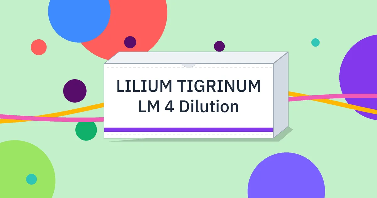Symbolbild: Packung mit der Aufschrift LILIUM TIGRINUM LM 4 Dilution (PZN 12931028) – Verfügbarkeit und Bezug in Apotheken in Frankfurt am Main