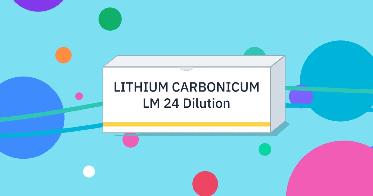 Symbolbild: Packung mit der Aufschrift LITHIUM CARBONICUM LM 24 Dilution (PZN 12931689) – Verfügbarkeit und Bezug in Apotheken in Frankfurt am Main