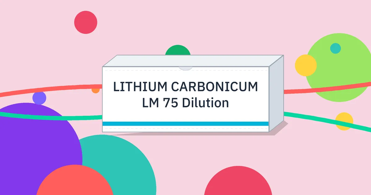 Symbolbild: Packung mit der Aufschrift LITHIUM CARBONICUM LM 75 Dilution (PZN 12931790) – Verfügbarkeit und Bezug in Apotheken in Frankfurt am Main