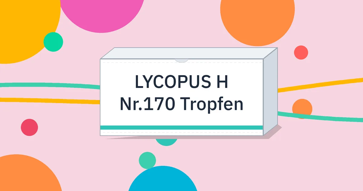 Symbolbild: Packung mit der Aufschrift LYCOPUS H Nr.170 Tropfen (PZN 01009658) – Verfügbarkeit und Bezug in Apotheken in Frankfurt am Main