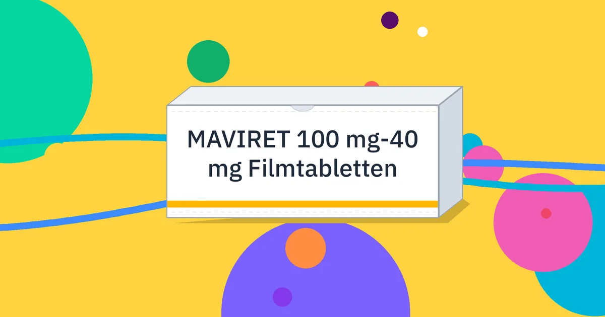 Symbolbild: Packung mit der Aufschrift MAVIRET 100 mg-40 mg Filmtabletten (PZN 16866894) – Verfügbarkeit und Bezug in Apotheken in Frankfurt am Main
