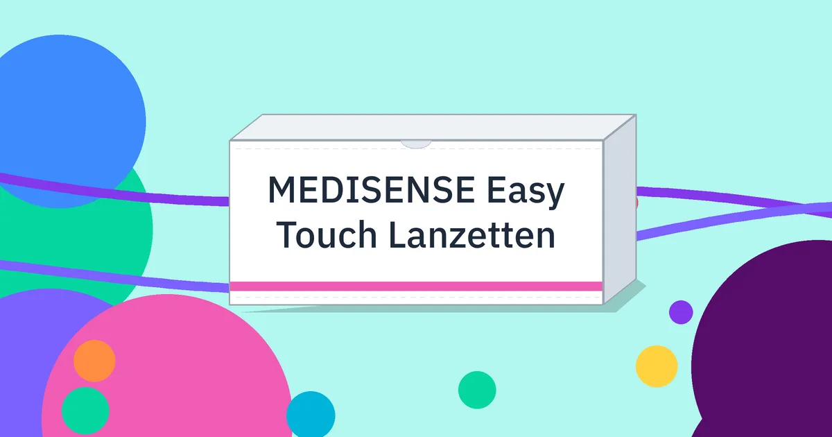 Symbolbild: Packung mit der Aufschrift MEDISENSE Easy Touch Lanzetten (PZN 04445472) – Verfügbarkeit und Bezug in Apotheken in Frankfurt am Main