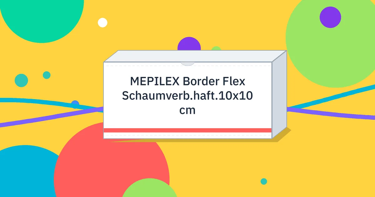 Symbolbild: Packung mit der Aufschrift MEPILEX Border Flex Schaumverb.haft.10x10 cm (PZN 18664568) – Verfügbarkeit und Bezug in Apotheken in Frankfurt am Main