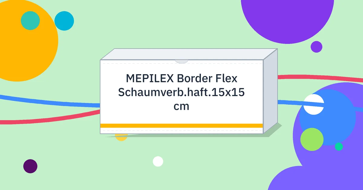 Symbolbild: Packung mit der Aufschrift MEPILEX Border Flex Schaumverb.haft.15x15 cm (PZN 19265994) – Verfügbarkeit und Bezug in Apotheken in Frankfurt am Main