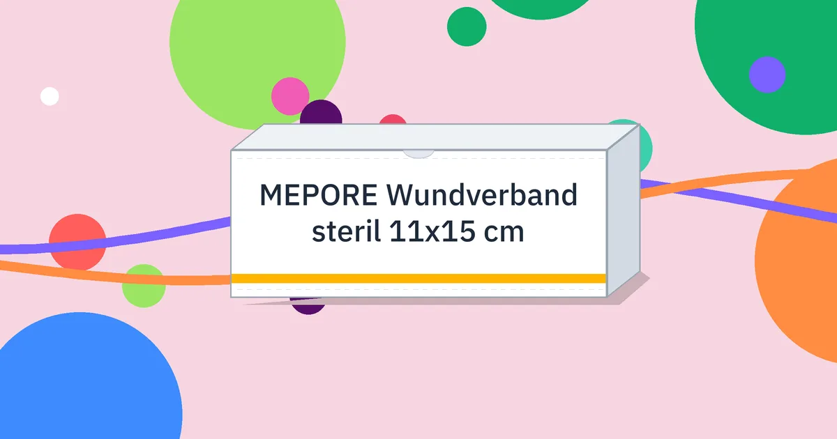 Symbolbild: Packung mit der Aufschrift MEPORE Wundverband steril 11x15 cm (PZN 05868051) – Verfügbarkeit und Bezug in Apotheken in Frankfurt am Main