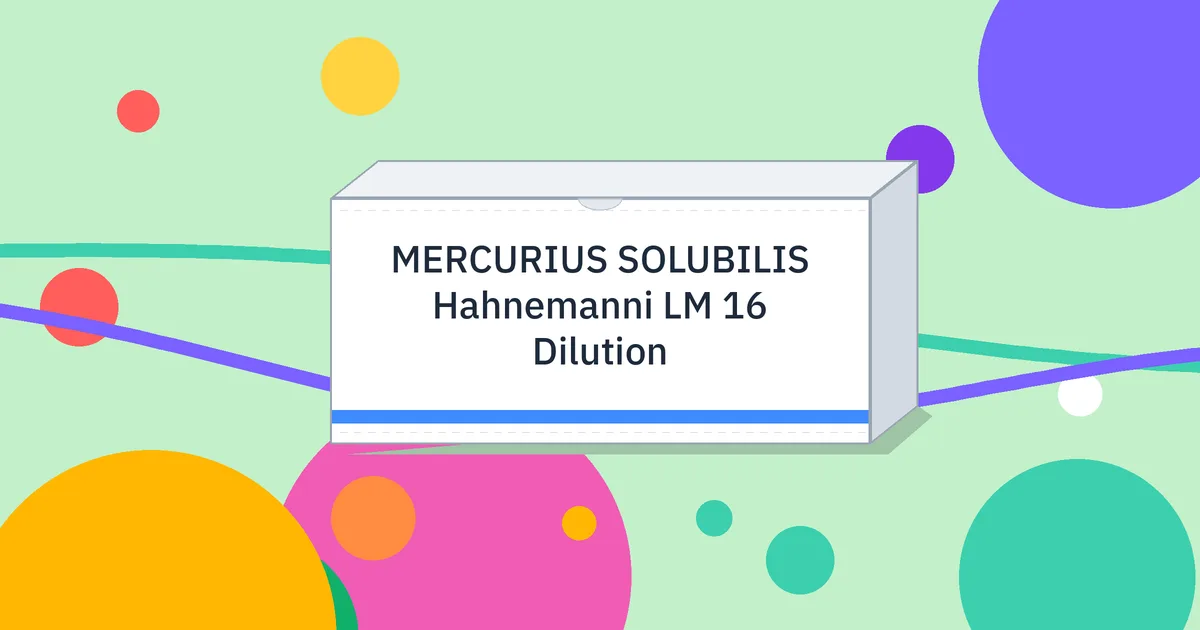 Symbolbild: Packung mit der Aufschrift MERCURIUS SOLUBILIS Hahnemanni LM 16 Dilution (PZN 12954118) – Verfügbarkeit und Bezug in Apotheken in Frankfurt am Main