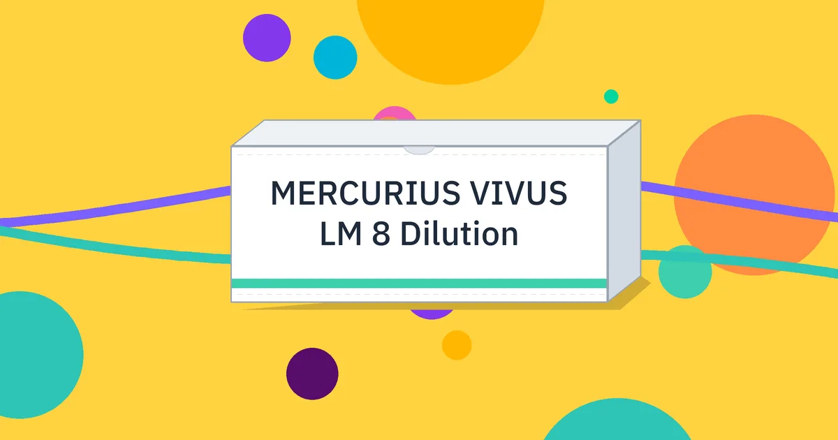 Symbolbild: Packung mit der Aufschrift MERCURIUS VIVUS LM 8 Dilution (PZN 12954934) – Verfügbarkeit und Bezug in Apotheken in Frankfurt am Main