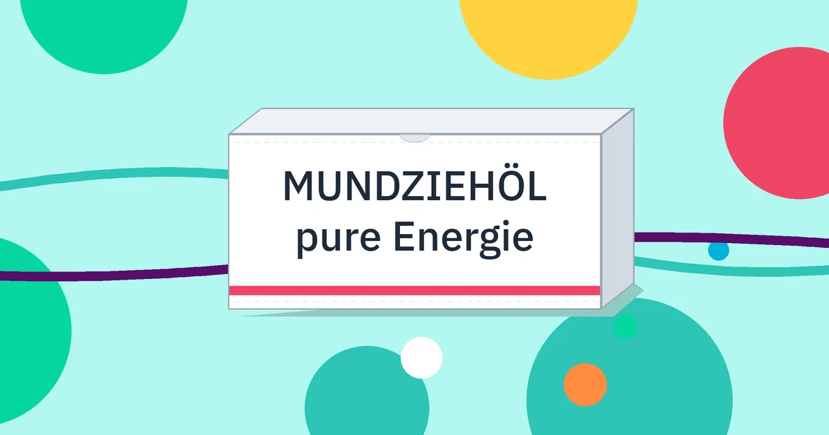 Symbolbild: Packung mit der Aufschrift MUNDZIEHÖL pure Energie (PZN 19275308) – Verfügbarkeit und Bezug in Apotheken in Frankfurt am Main