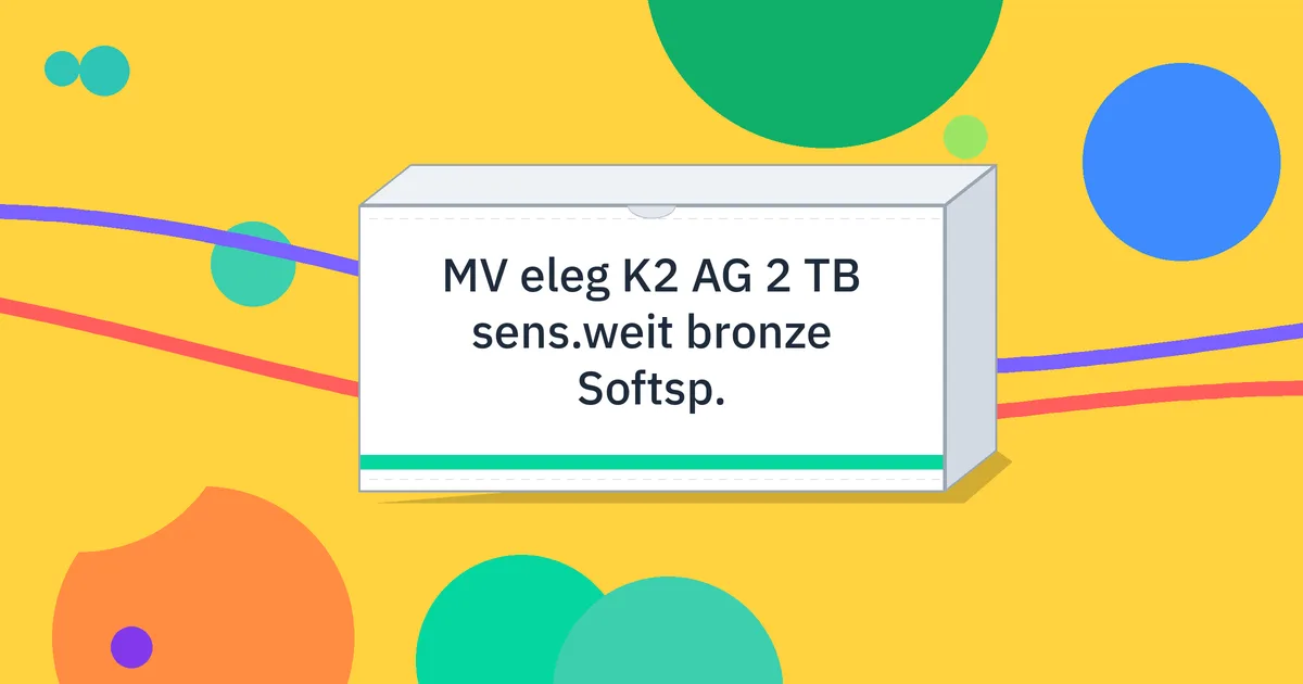 Symbolbild: Packung mit der Aufschrift MV eleg K2 AG 2 TB sens.weit bronze Softsp. (PZN 14719166) – Verfügbarkeit und Bezug in Apotheken in Frankfurt am Main