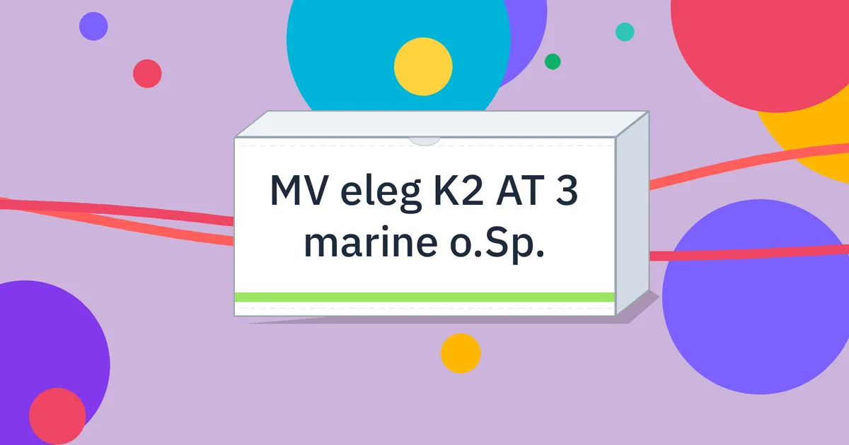 Symbolbild: Packung mit der Aufschrift MV eleg K2 AT 3 marine o.Sp. (PZN 15286485) – Verfügbarkeit und Bezug in Apotheken in Frankfurt am Main