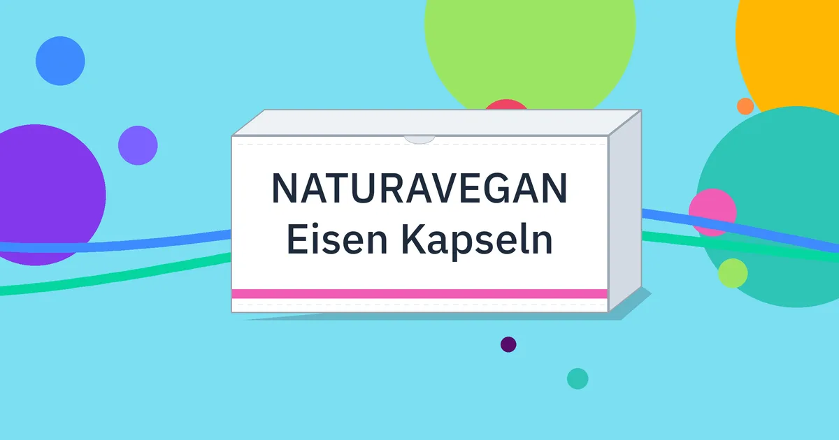 Symbolbild: Packung mit der Aufschrift NATURAVEGAN Eisen Kapseln (PZN 11017239) – Verfügbarkeit und Bezug in Apotheken in Frankfurt am Main