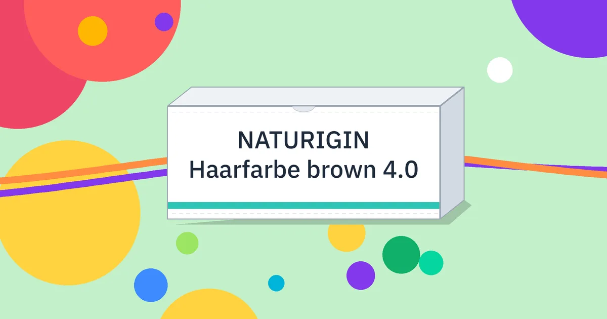 Symbolbild: Packung mit der Aufschrift NATURIGIN Haarfarbe brown 4.0 (PZN 18107885) – Verfügbarkeit und Bezug in Apotheken in Frankfurt am Main