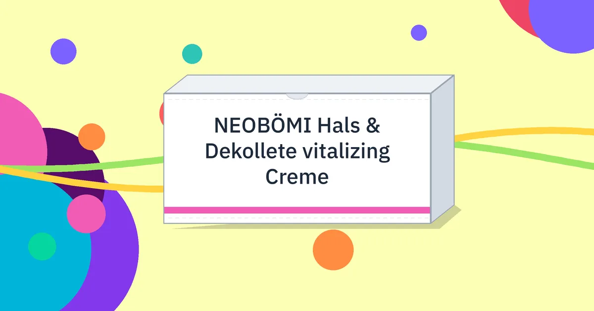 Symbolbild: Packung mit der Aufschrift NEOBÖMI Hals & Dekollete vitalizing Creme (PZN 15614914) – Verfügbarkeit und Bezug in Apotheken in Frankfurt am Main