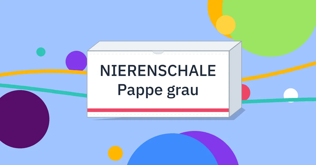 Symbolbild: Packung mit der Aufschrift NIERENSCHALE Pappe grau (PZN 18651637) – Verfügbarkeit und Bezug in Apotheken in Frankfurt am Main