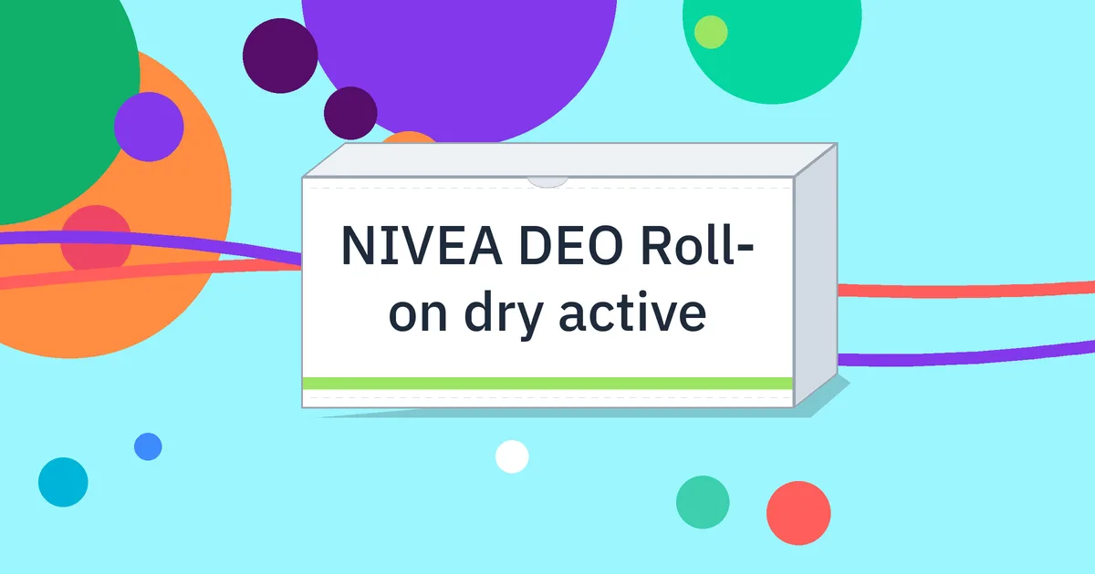 Symbolbild: Packung mit der Aufschrift NIVEA DEO Roll-on dry active (PZN 14368494) – Verfügbarkeit und Bezug in Apotheken in Frankfurt am Main