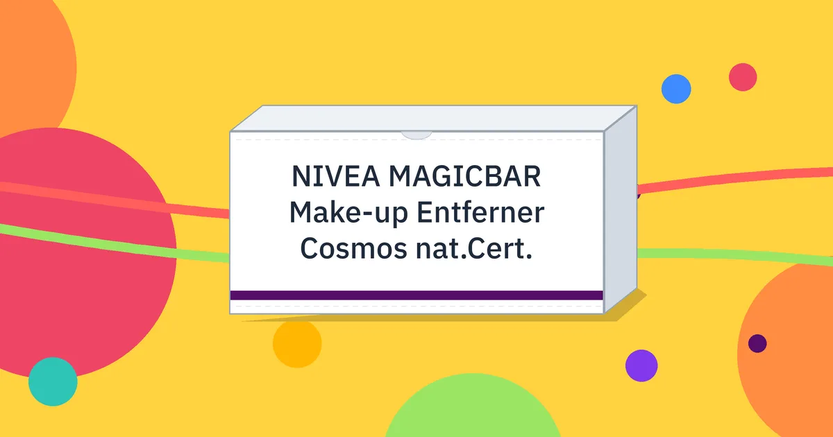 Symbolbild: Packung mit der Aufschrift NIVEA MAGICBAR Make-up Entferner Cosmos nat.Cert. (PZN 17624733) – Verfügbarkeit und Bezug in Apotheken in Frankfurt am Main
