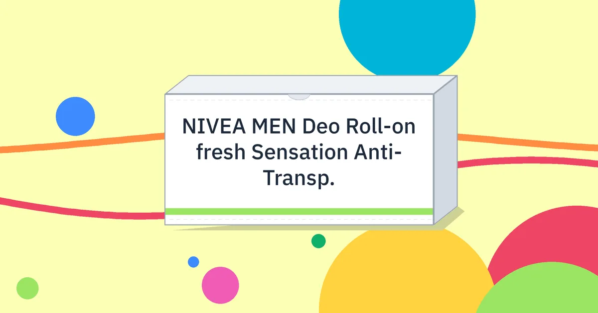 Symbolbild: Packung mit der Aufschrift NIVEA MEN Deo Roll-on fresh Sensation Anti-Transp. (PZN 18912061) – Verfügbarkeit und Bezug in Apotheken in Frankfurt am Main