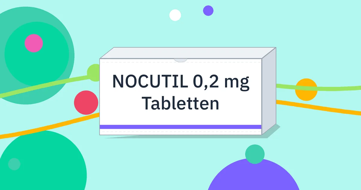 Symbolbild: Packung mit der Aufschrift NOCUTIL 0,2 mg Tabletten (PZN 01008216) – Verfügbarkeit und Bezug in Apotheken in Frankfurt am Main