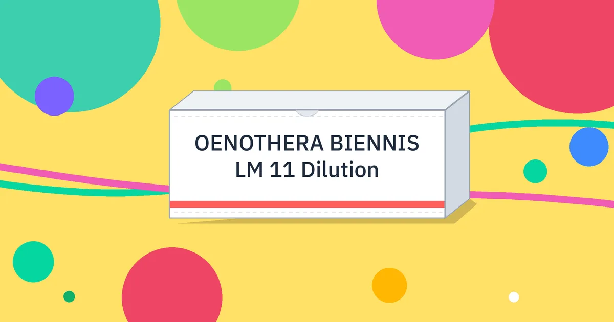Symbolbild: Packung mit der Aufschrift OENOTHERA BIENNIS LM 11 Dilution (PZN 13622803) – Verfügbarkeit und Bezug in Apotheken in Frankfurt am Main
