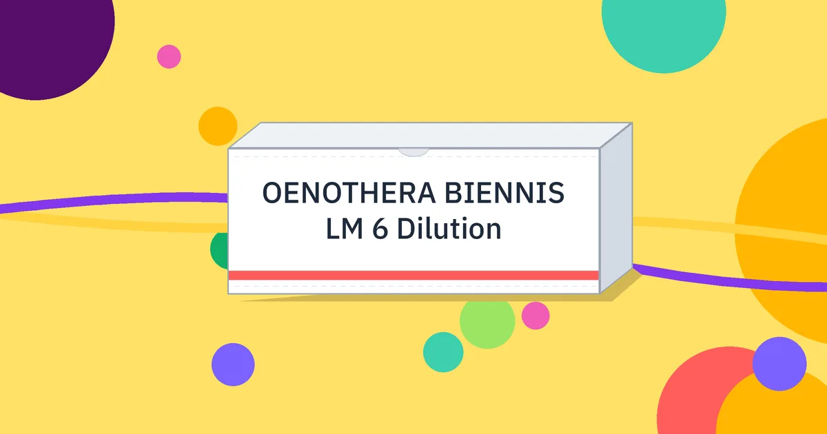 Symbolbild: Packung mit der Aufschrift OENOTHERA BIENNIS LM 6 Dilution (PZN 13622743) – Verfügbarkeit und Bezug in Apotheken in Frankfurt am Main