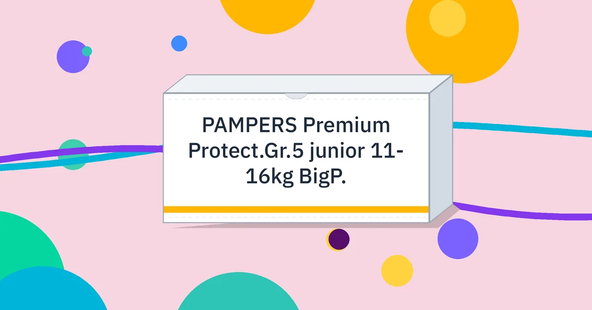 Symbolbild: Packung mit der Aufschrift PAMPERS Premium Protect.Gr.5 junior 11-16kg BigP. (PZN 17970777) – Verfügbarkeit und Bezug in Apotheken in Frankfurt am Main