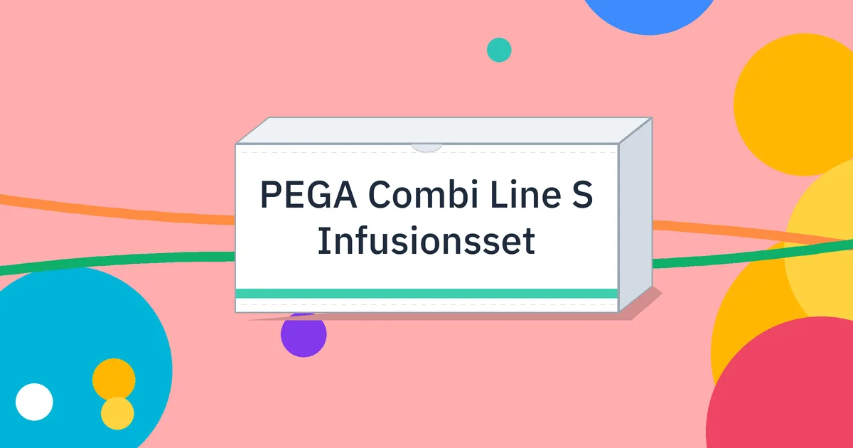 Symbolbild: Packung mit der Aufschrift PEGA Combi Line S Infusionsset (PZN 07577458) – Verfügbarkeit und Bezug in Apotheken in Frankfurt am Main