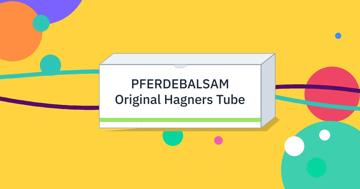 Symbolbild: Packung mit der Aufschrift PFERDEBALSAM Original Hagners Tube (PZN 13973023) – Verfügbarkeit und Bezug in Apotheken in Frankfurt am Main