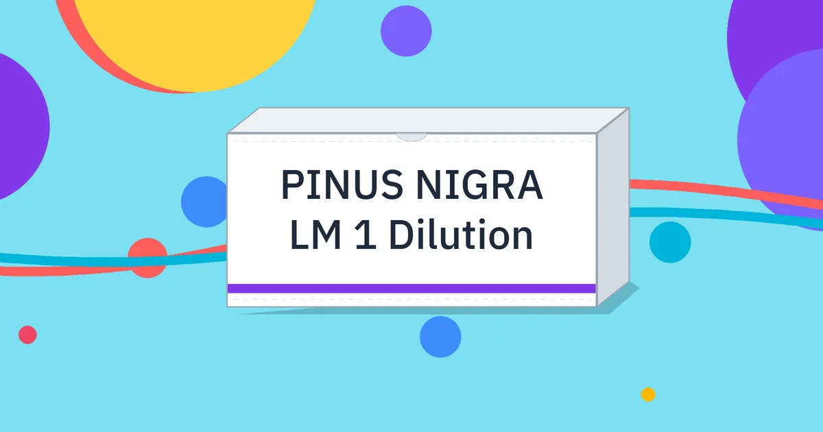 Symbolbild: Packung mit der Aufschrift PINUS NIGRA LM 1 Dilution (PZN 13642384) – Verfügbarkeit und Bezug in Apotheken in Frankfurt am Main