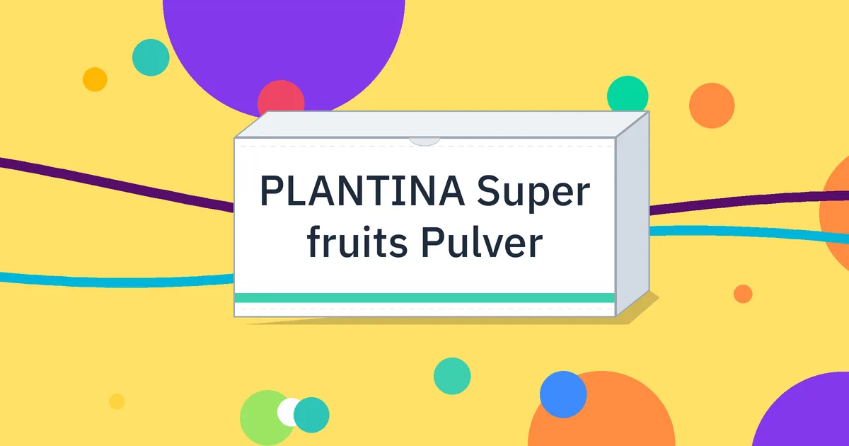 Symbolbild: Packung mit der Aufschrift PLANTINA Super fruits Pulver (PZN 18757991) – Verfügbarkeit und Bezug in Apotheken in Frankfurt am Main