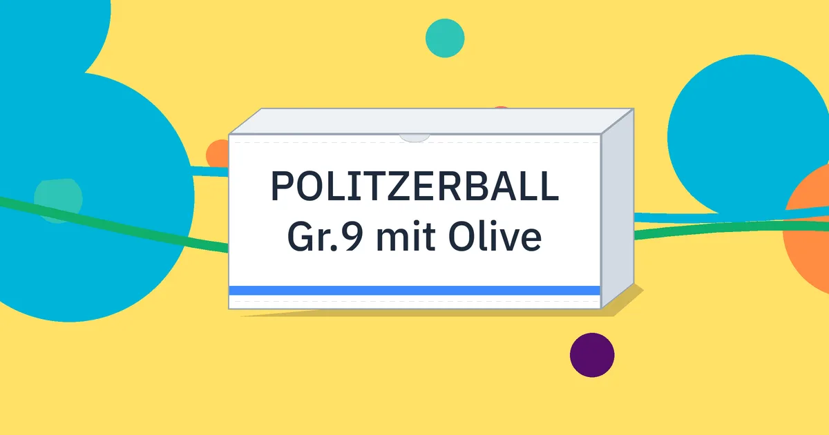 Symbolbild: Packung mit der Aufschrift POLITZERBALL Gr.9 mit Olive (PZN 04433061) – Verfügbarkeit und Bezug in Apotheken in Frankfurt am Main