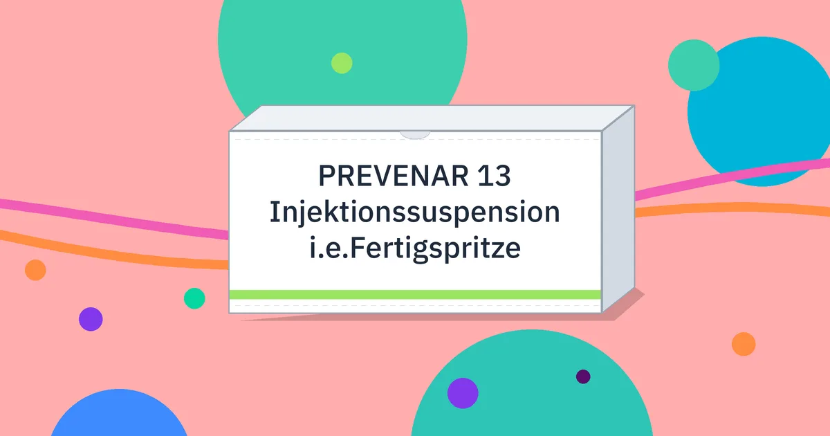 Symbolbild: Packung mit der Aufschrift PREVENAR 13 Injektionssuspension i.e.Fertigspritze (PZN 18157096) – Verfügbarkeit und Bezug in Apotheken in Frankfurt am Main